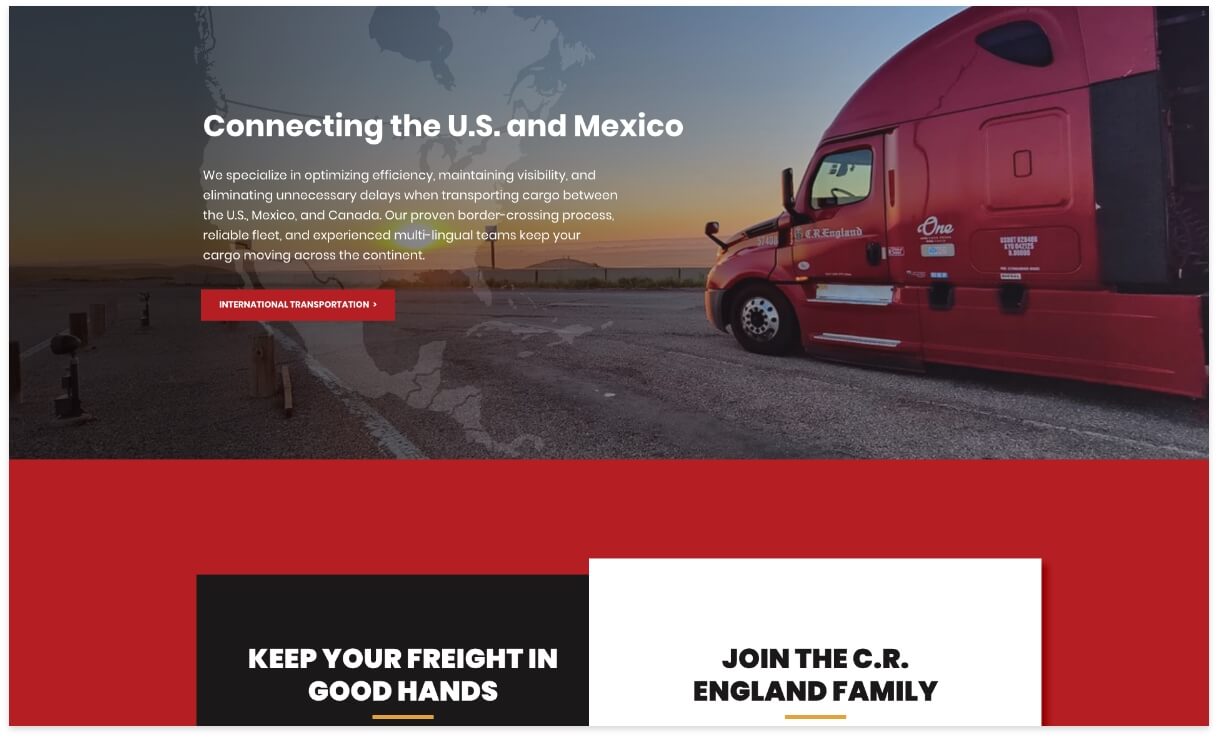 B2B Website Design for Transportation Leader | Case Study