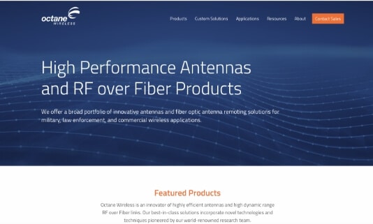 B2B Website Design for High Tech Antenna Company | Case Study